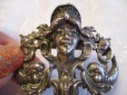 ART NOUVEAU Vintage WILLIAM KERR Sterling Silver LADY & DOLPHIN Buckle ...
