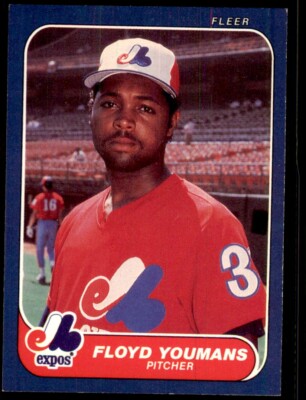 1986 Fleer Floyd Youmans Rookie . Montreal Expos #267 | eBay