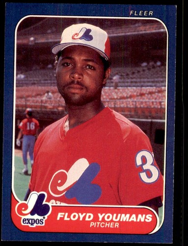 1986 Fleer Floyd Youmans Rookie . Montreal Expos #267 | eBay