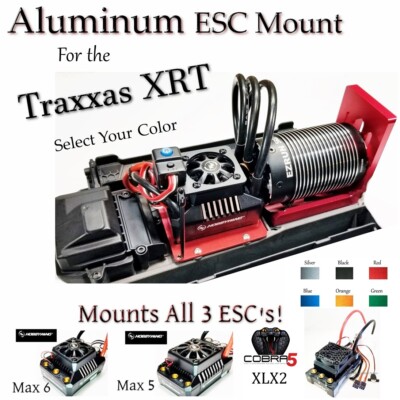 RCP-ESC Mount Aluminum All in One For Traxxas XRT Max 5 Max 6 Cobra 5 ...