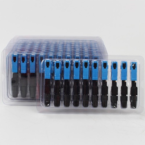 50PCS SC/UPC FTTH Splice Connectors Reusable Telecom Fiber Optic ...