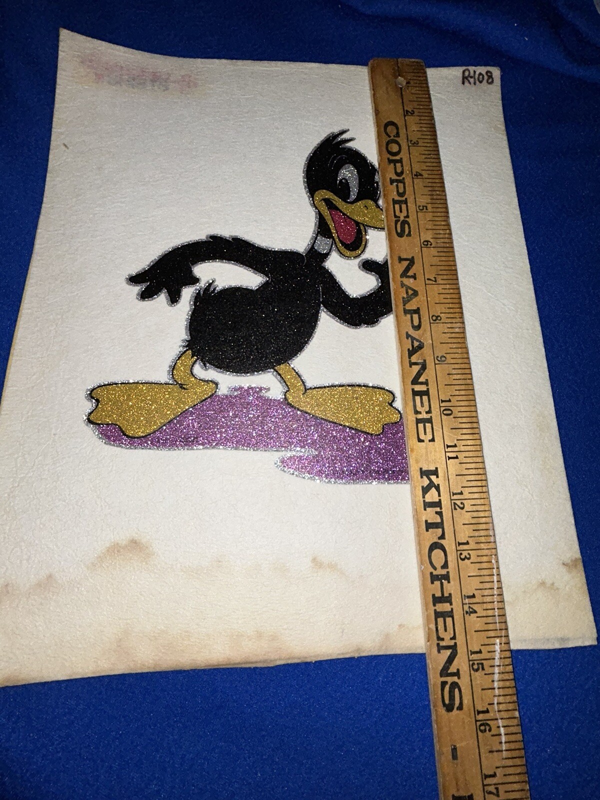 1978 DUFFY DUCK Glitter Iron-On T-Shirt Graphic *See … - Gem