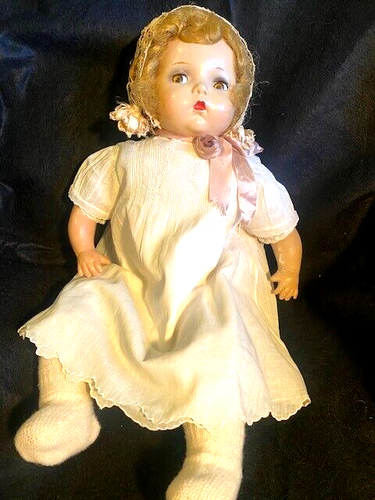 Vintage UNMARKED Composition 20” Princess Beatrix Doll? Flirty Eyes ...