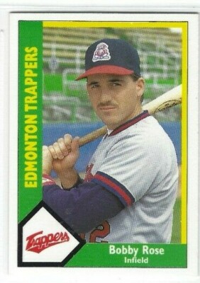 1990 CMC Edmonton Trappers (Triple-A California Angels) Bobby Rose | eBay
