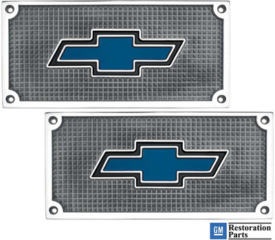 47-72 Chevy Stepside Bed Universal Running Board Step Plate w/ Blue ...