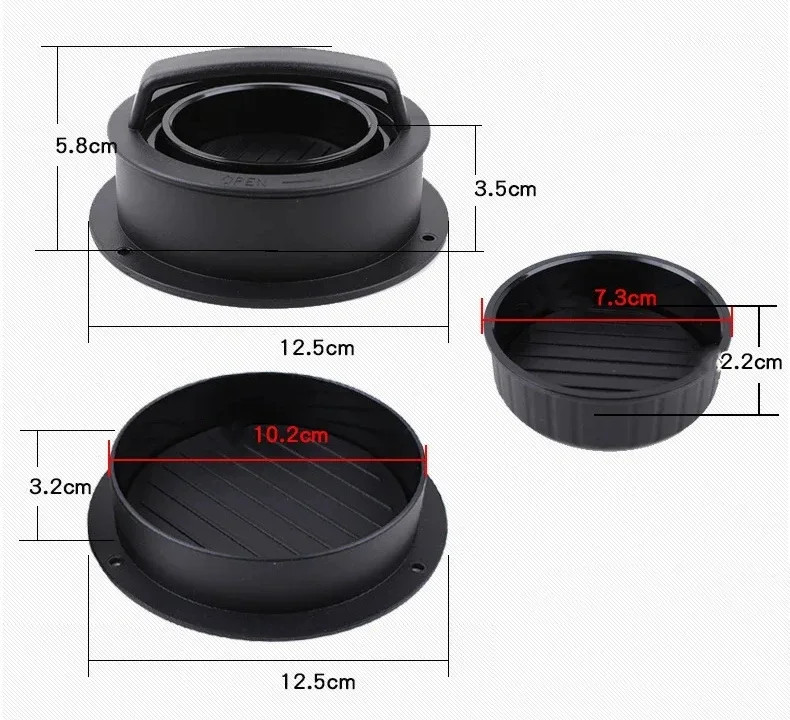 Hamburger Patty Press - ABS Round Non-stick Hamburger Patties | eBay