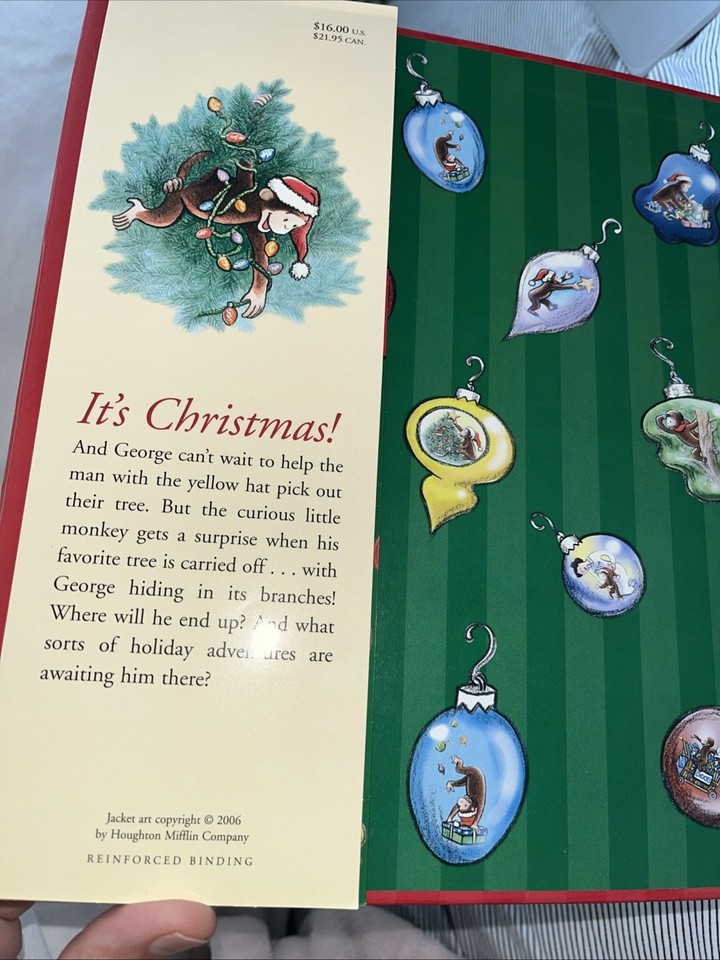 Merry Christmas, Curious George Hardcover By Rey, H. A. Vg GIFT Paper ...
