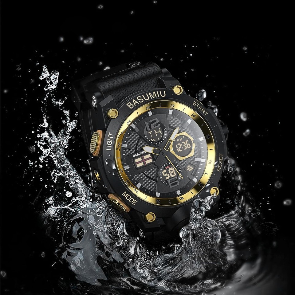 Mens Sports Wrist Watches Analog Digital Tactical Military Watch ...