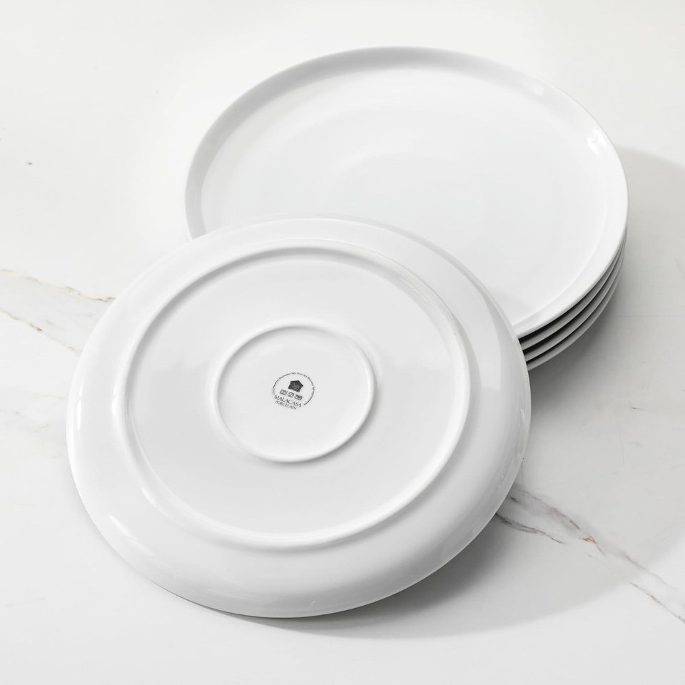 24 Pieces Gourmet Porcelain Dinnerware Sets AUCTION Premium Plates and ...