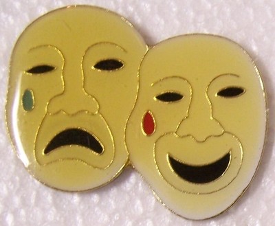 Hat Pin humorous Tragedy and Comedy masks NEW Lapel Pin Push Pin | eBay