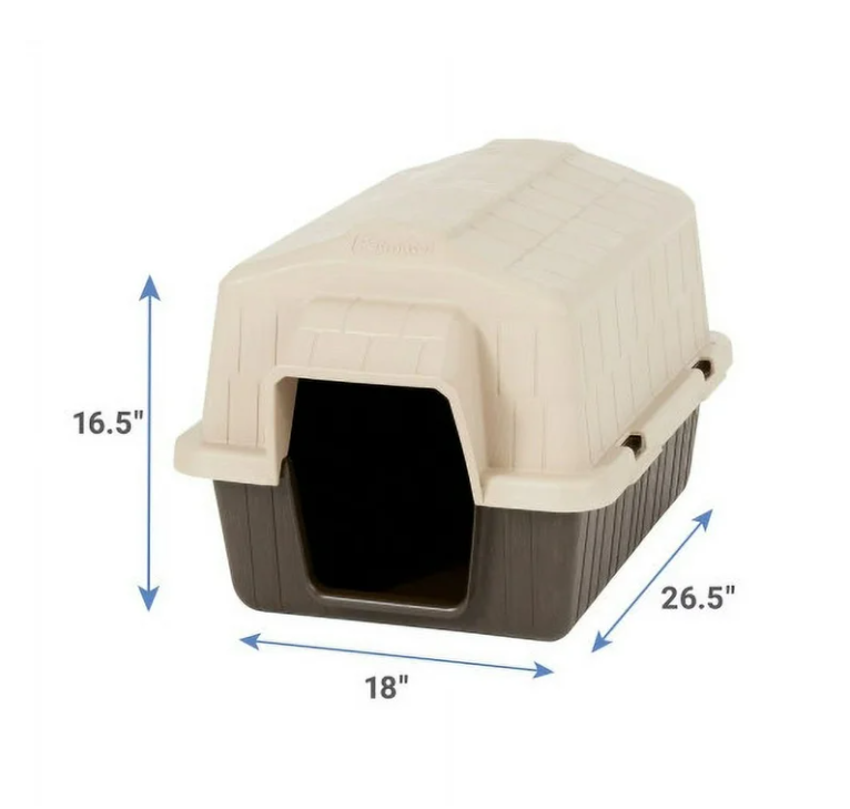 Petmate Aspen Pet Pet Barn 3 Plastic Dog House, Small for Dogs up to 15 ...