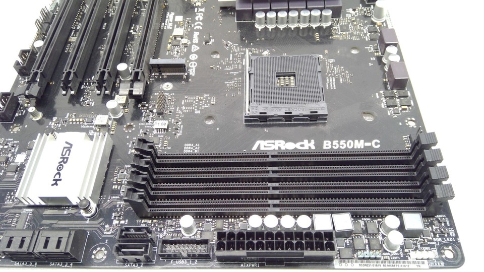 ASRock B550M-C Micro ATX Motherboard AMD Socket AM4 DDR4 Missing WIFI ...