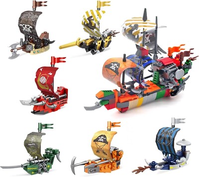 Pirate Ship building block eggs 12 mini models 1 large ship ...