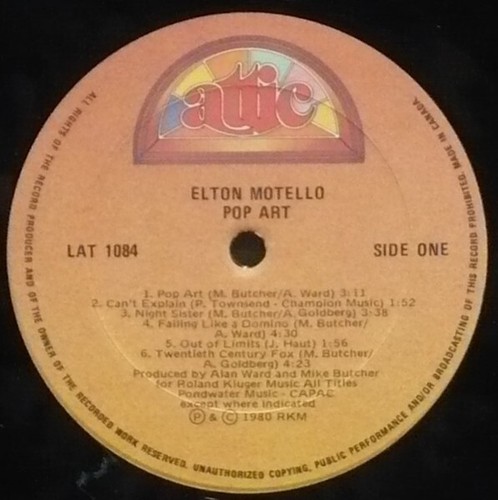 Elton Motello POP Art Classic Vinyl | eBay