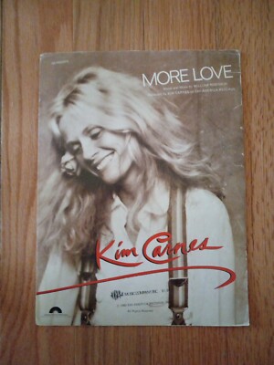 1967 1980 Sheet Music ~ MORE LOVE ~ Kim Carnes ~ NEW! Rare! | eBay