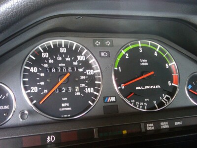 For Bmw E30 M3 1982-1994 Chrome Cluster Gauge Dashboard Rings Speedo ...