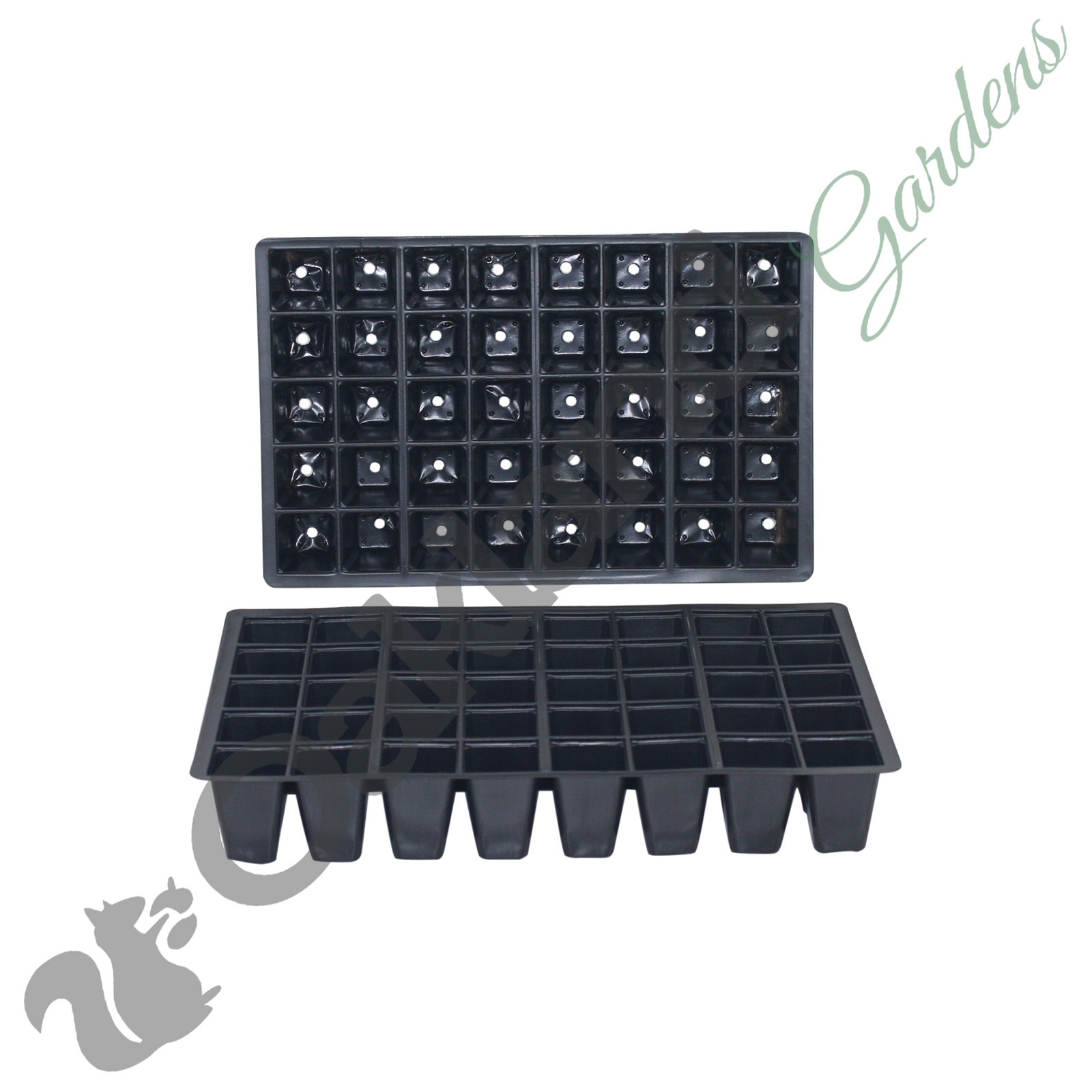 40 Cell Tray Inserts Full Size Seed Plug Trays Bedding Plant Pack Qty ...