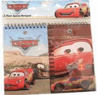 Disney Pixar Cars Spiral Notepad Notebook ~ 2 Pc Set by National Design ...