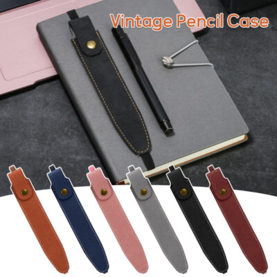 PU Leather Elastic Band Stylus Pen Sleeve Pouch for Notebook Notepads ...