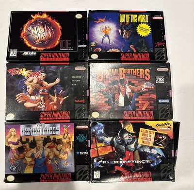 Lot of 6 Boxes Nes Snes Box Only Super Nintendo Original boxes No Games ...