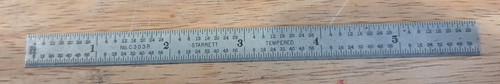 Vintage L.S. Starrett 6 Inch Scale Ruler No. C303R Tempered 🇺🇸 C 303 R ...