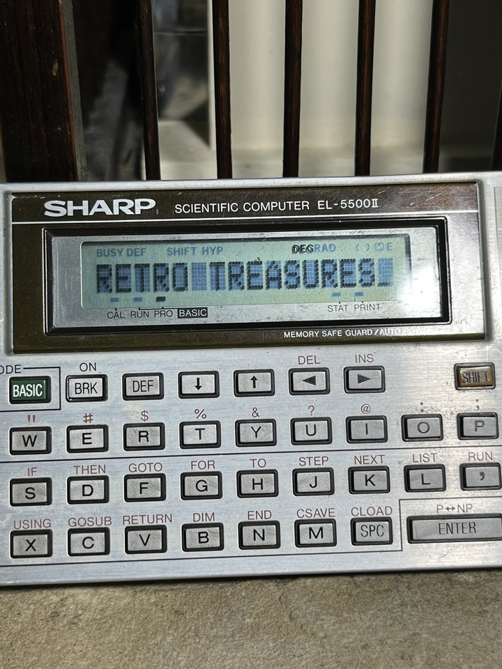 VWR 1900-301 / Sharp EL-5500II Vintage Scientific Calculator w/ Cover ...