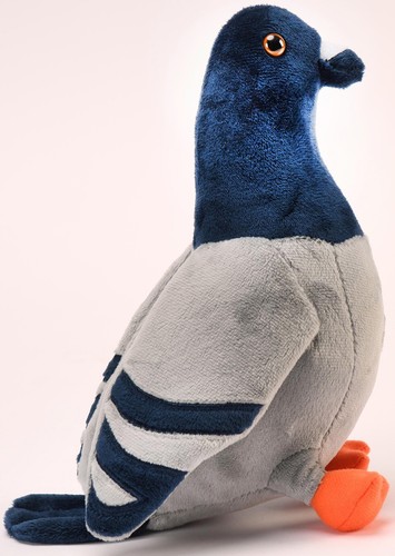PLUSH PIGEON BLUE KINGDOM OF TOYS SOFT CUDDLY TOY DOVE 22cm BIRD TEDDY ...