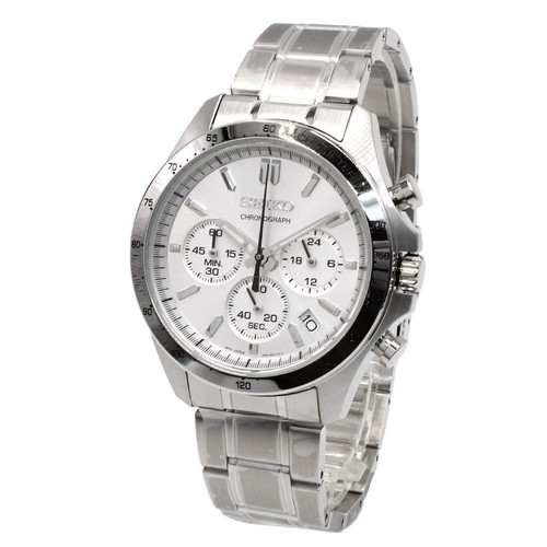 Seiko Spirit 8T63-00D0 SBTR009 Chronograph Date ST.Steel Quartz Mens ...
