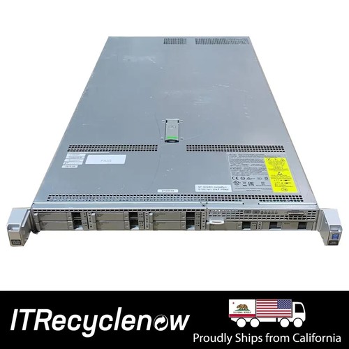 Cisco 1U UCS C220 M4 Server 8 Bay SFF MRAID 12Gbps 2GB Cache RAID w/ 2x ...