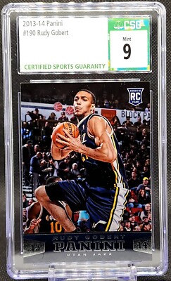 Rudy Gobert Rookie! 2013-14 Panini #190 CSG 9 MINT RC Timberwolves | eBay