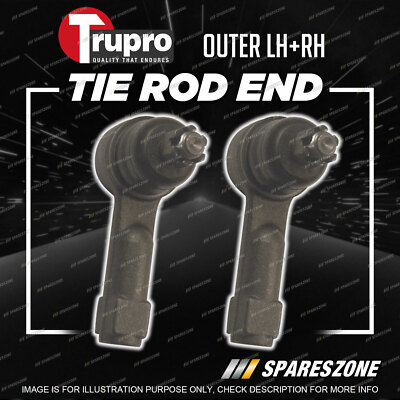 Pair Trupro Outer Tie Rod Ends for Nissan EXA Pulsar N12 Coupe Hatch ...