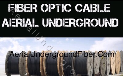 COMMSCOPE 1 Count Strand Singlemode Flat Drop Fiber Optic Cable ADSS ...