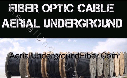 COMMSCOPE 1 Count Strand Singlemode Flat Drop Fiber Optic Cable ADSS ...