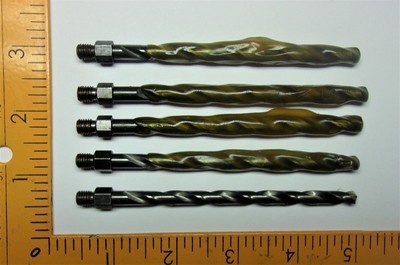 5 - 1/4-28 Threaded 15/64" Drill Bit - .2344 Threaded Drill Bits ...