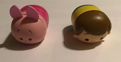 Winnie the Pooh Tsum Tsums Christopher Robin Piglet Figure Disney Store ...