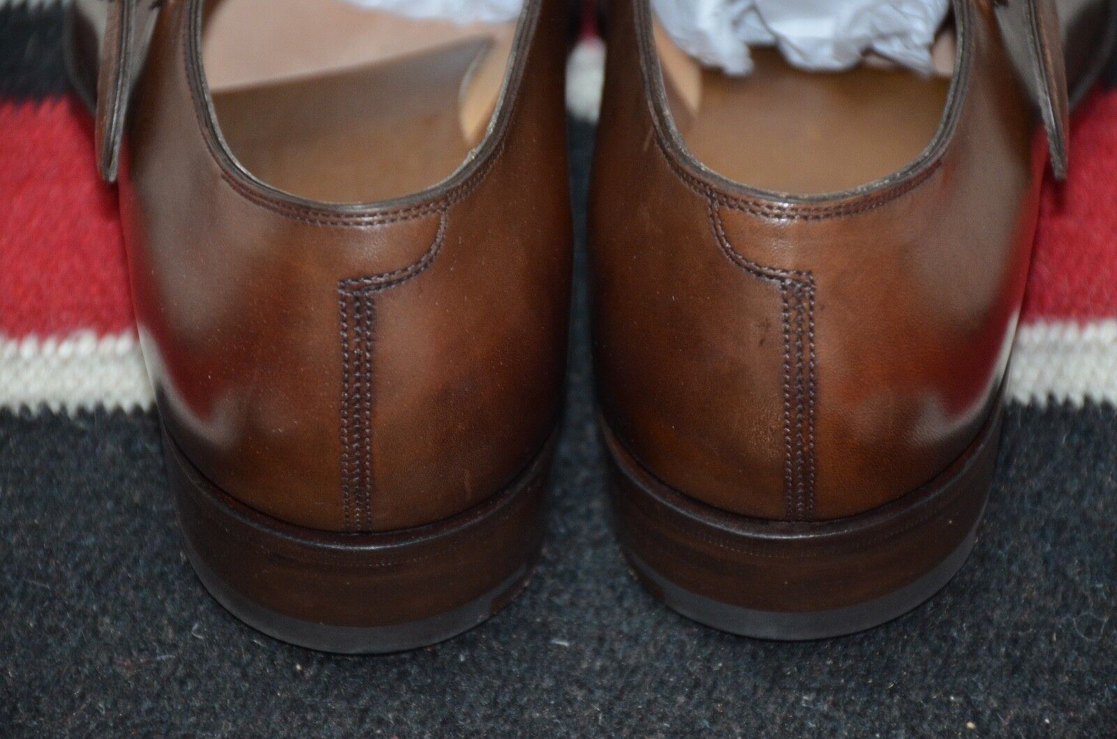 Ralph Lauren Purple Label Edward Green Grant Monk Strap Loafer Shoes | eBay