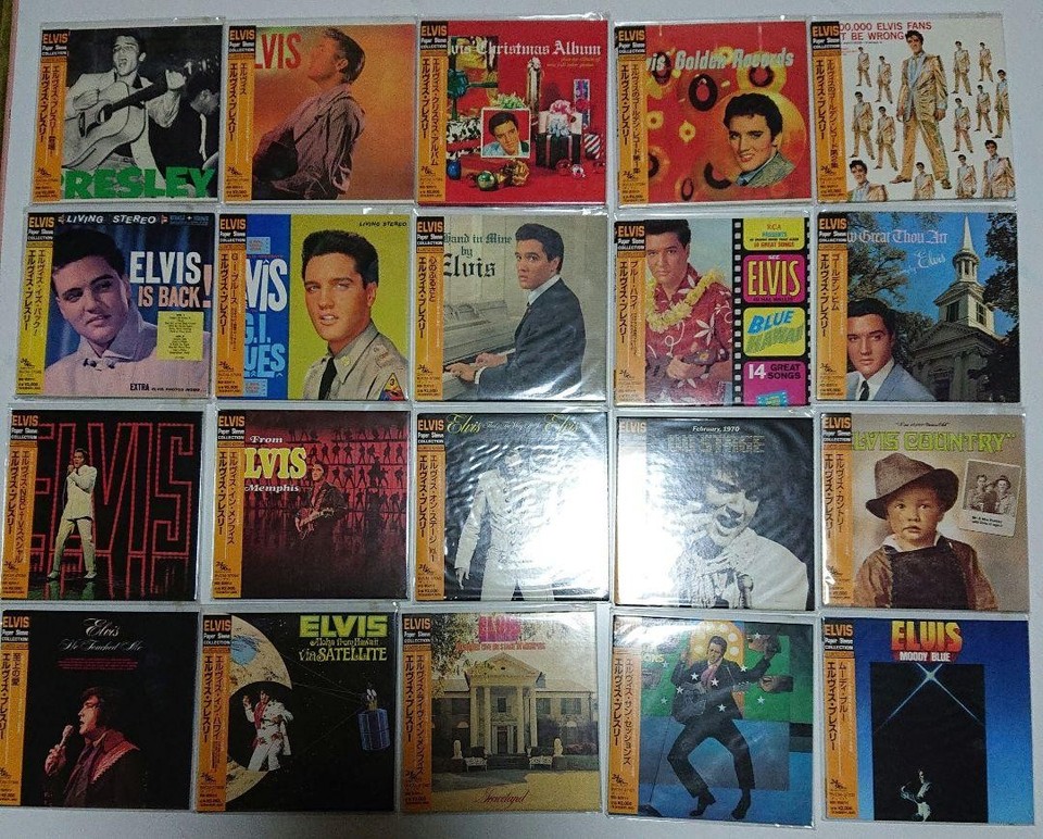 Elvis Presley CD Collection - 30 Rock & Roll Titles in Paper Sleeves ...