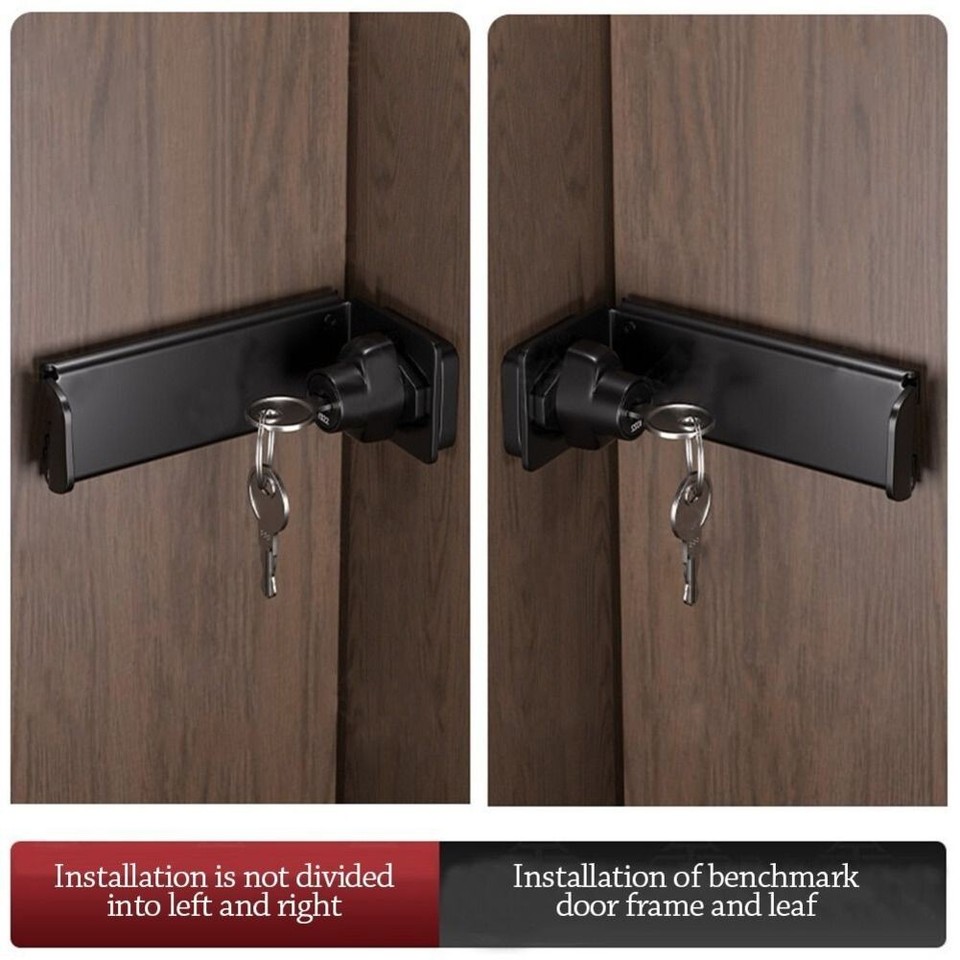 Sliding For Gate Lock with Right Angle Design for Indoor and Outdoor ...