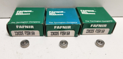 LOT OF 3 NEW OLD STOCK! FAFNIR .1875" ID X .5" OD BALL BEARINGS 33KDD5 ...