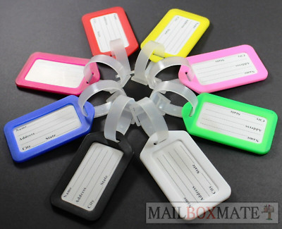 Luggage Tags Suitcase ID Card Name Label Baggage Address Travel Holiday ...