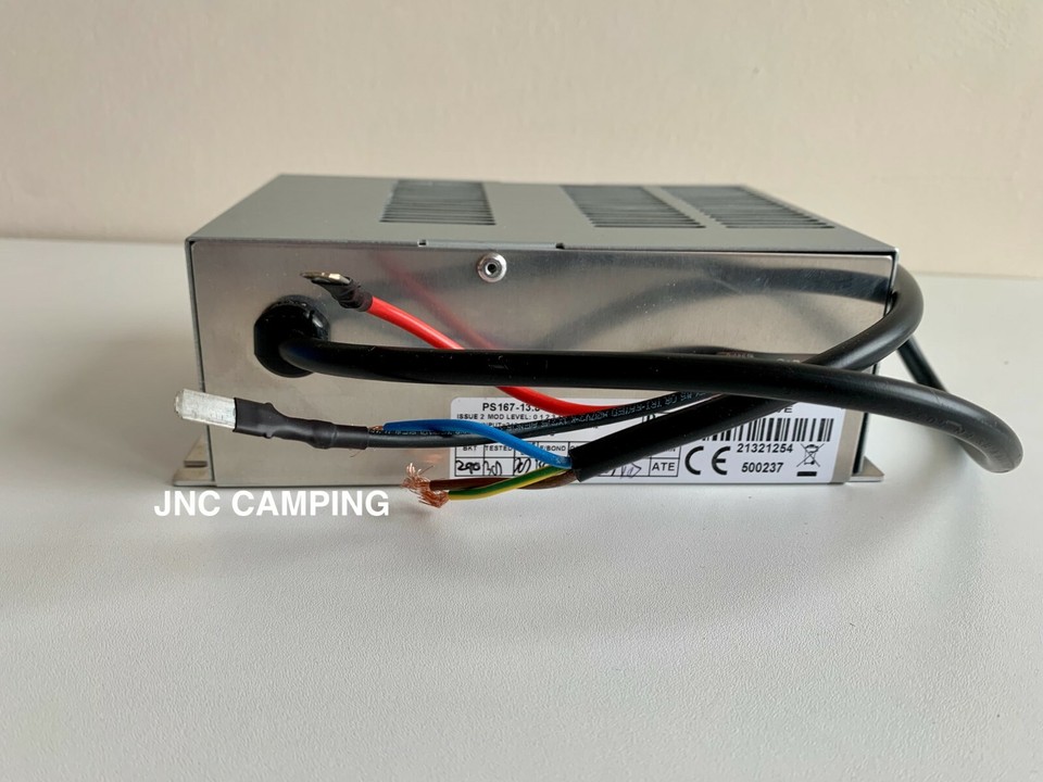 Caravan Motorhome Mains 12v volt Power Supply & Battery Charger 10A ...