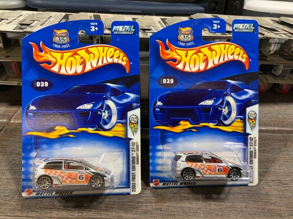 HOT WHEELS HONDA '90 '16 '73 HONDA CIVIC EF TYPE R SI CUSTOM UPDATED 11 ...