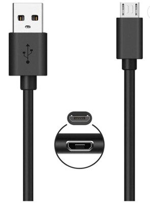PowerUp! 3ft Micro USB Cable (Black) Charge + Sync | eBay