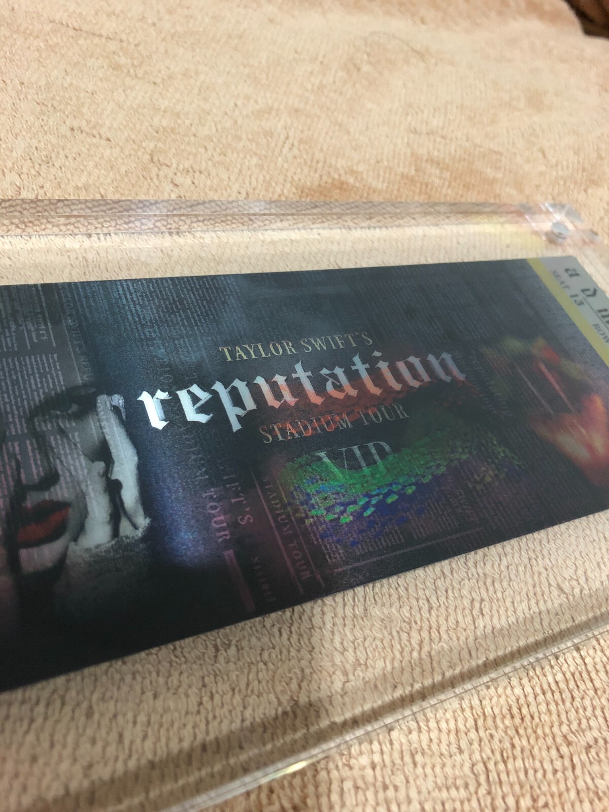 Taylor Swift - Commemorative Ticket Only! (Reputation Stadium Tour VIP ...