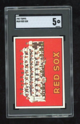 1967 Topps #604 RED SOX TEAM SGC 5 EX "High Number" | eBay