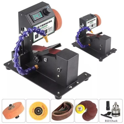 350W Mini Belt Sander Electric Sanding Polishing Machine Dry Wet ...
