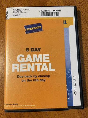 Blockbuster Video Game WALL-E for XBOX 360 - in original rental case | eBay