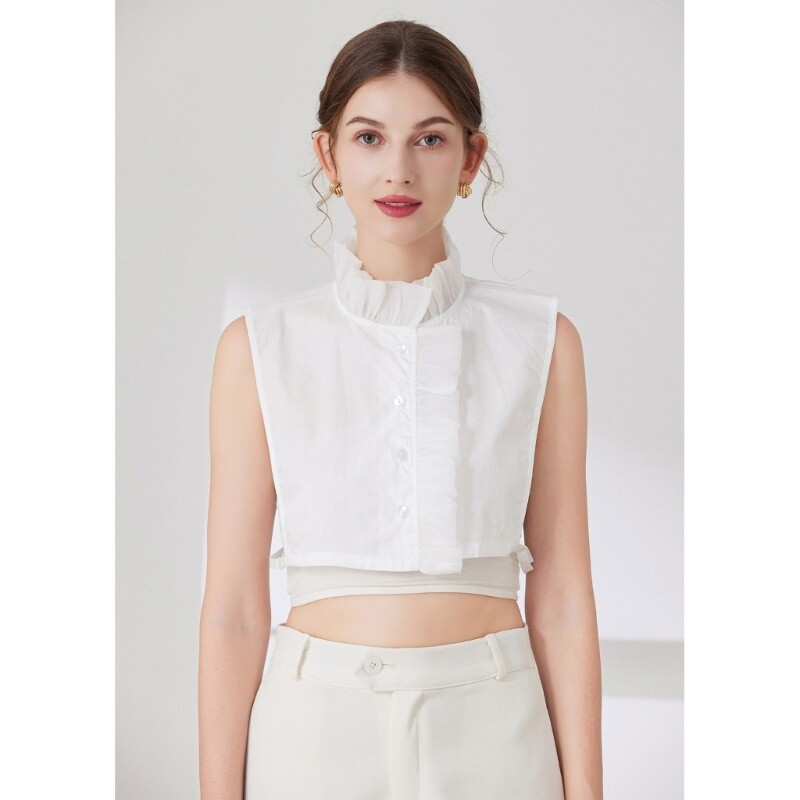 Sweet Girls Pleated Trims Decorative Collar Lace Dress Clothes Sewing ...