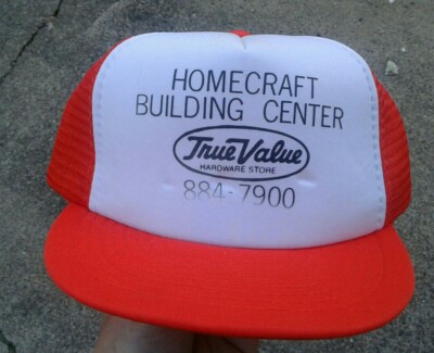 Vintage HOMECRAFT BUILDING CENTERS True Value Hardware Snapback Hat Cap ...