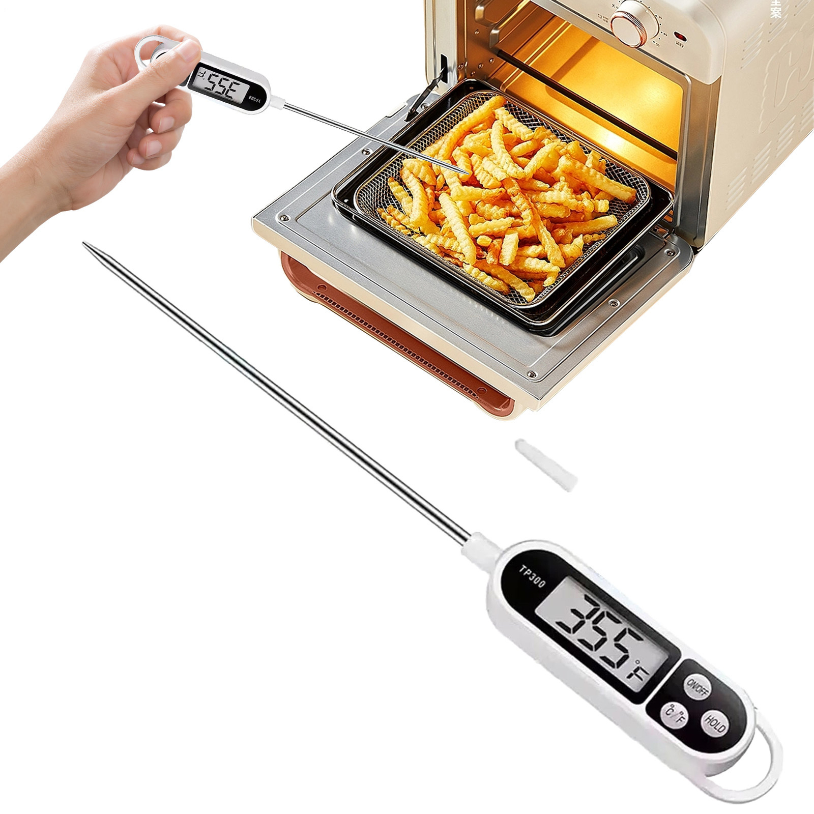 Thermograph Digital Digital Meat Thermometer, Rechargeable Instant Read ...